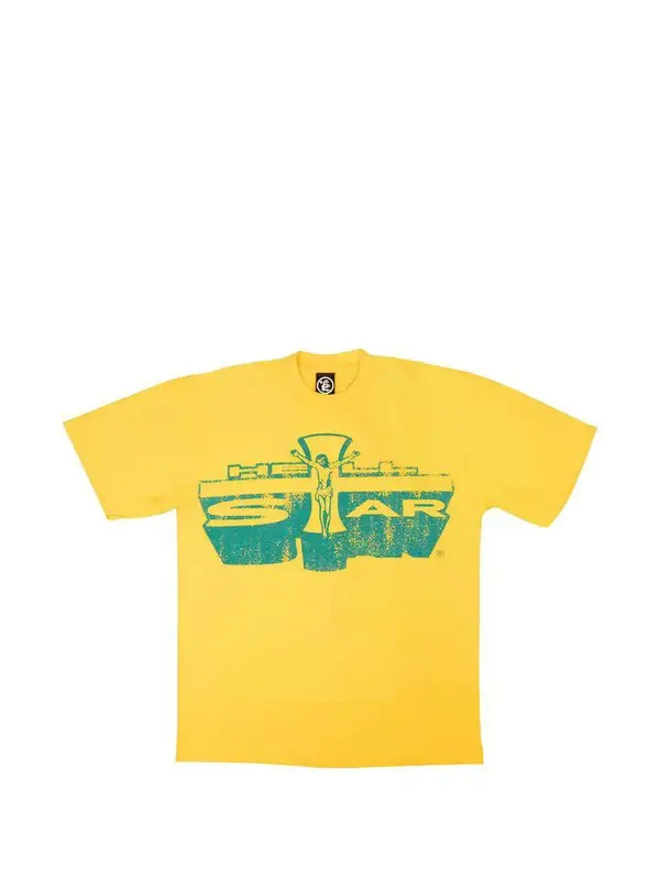 HELLSTAR Graphic-print Crew-neck T-shirt - Yellow