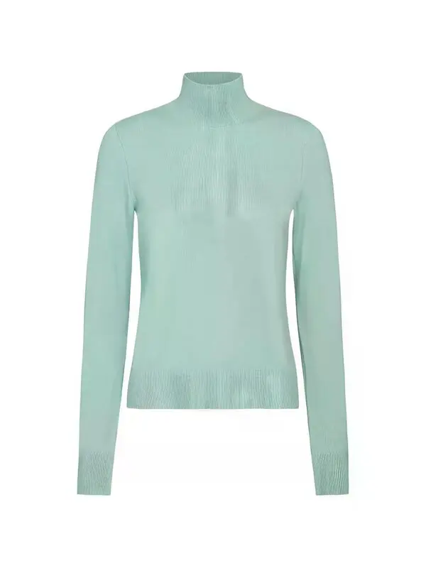 Vince Knitted Turtleneck Top - Green