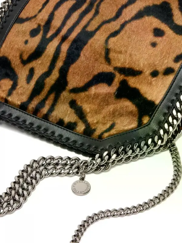 Stella McCartney Mini Falabella Tiger-print Tote Bag - Brown