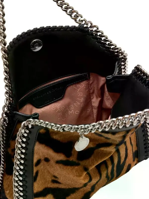 Stella McCartney Mini Falabella Tiger-print Tote Bag - Brown