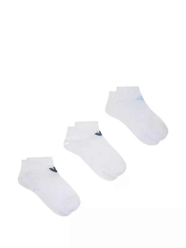 Emporio Armani Logo Ankle Socks - White