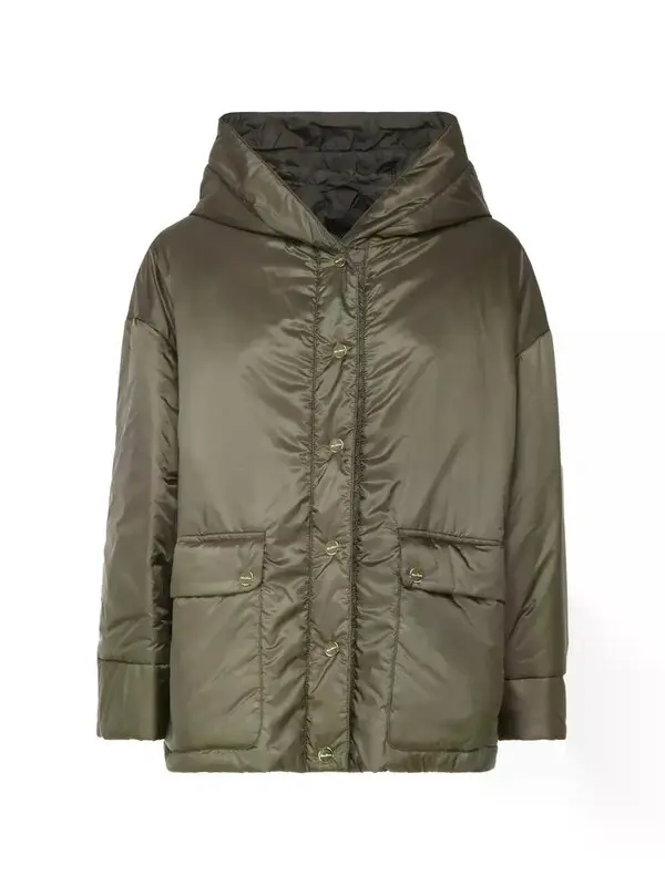 Max Mara Hooded Button-fastening Jacket