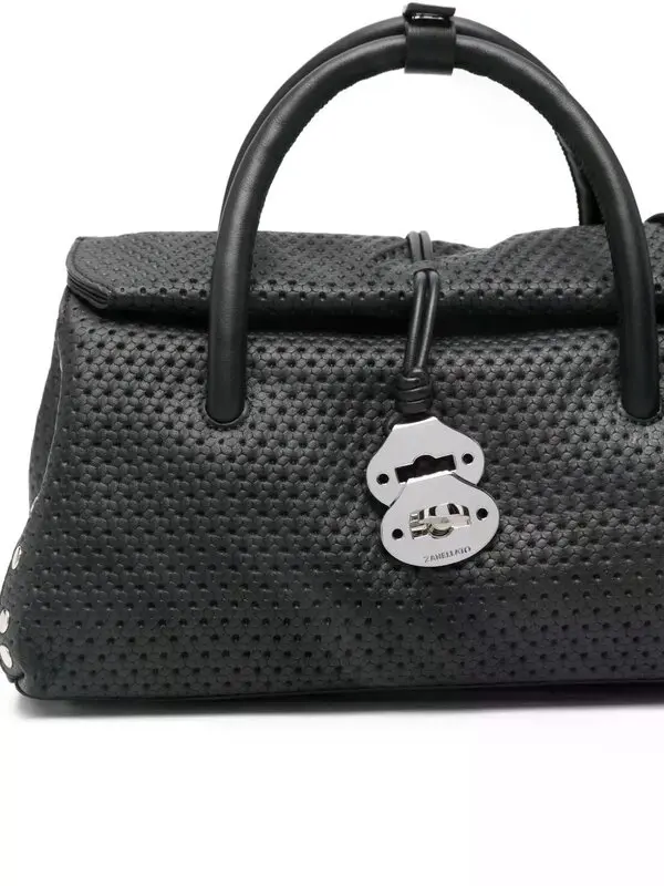 ZANELLATO Dotta Casa Venissa Textured Tote Bag - Black