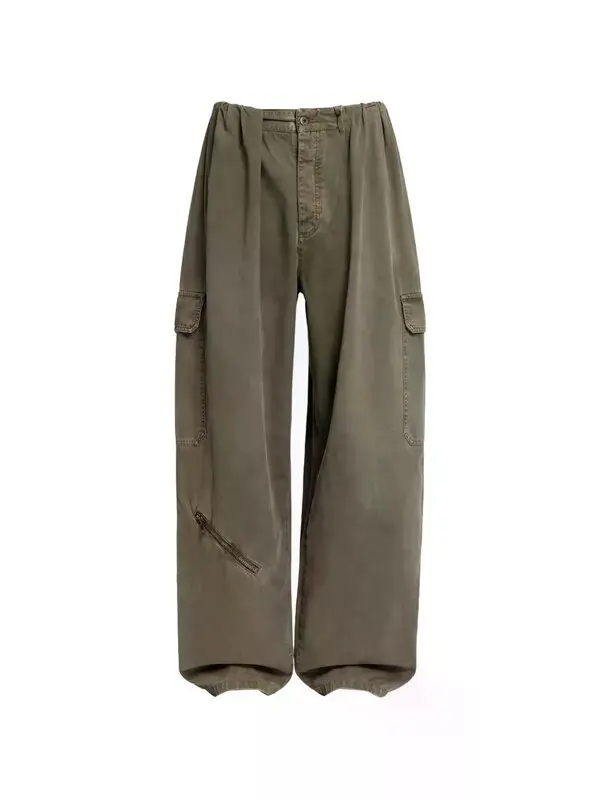 Loewe Pleated Cargo Pants - Green
