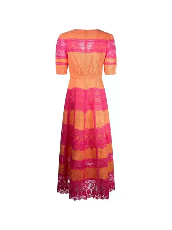 Saloni Lea Lace Maxi Dress