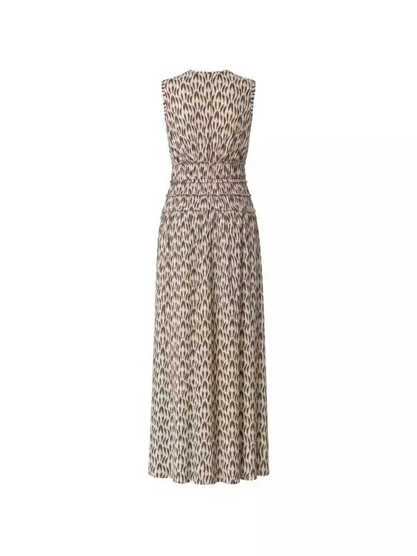 Ulla Johnson Kamaria Smocked Sleeveless Dress - Neutrals