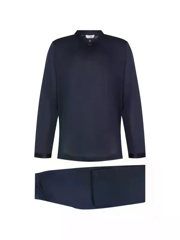 Frette Banded-collar Pajamas