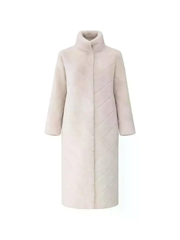 GIOVANNI PARIS Madone Long Faux Fur Coat - Neutrals