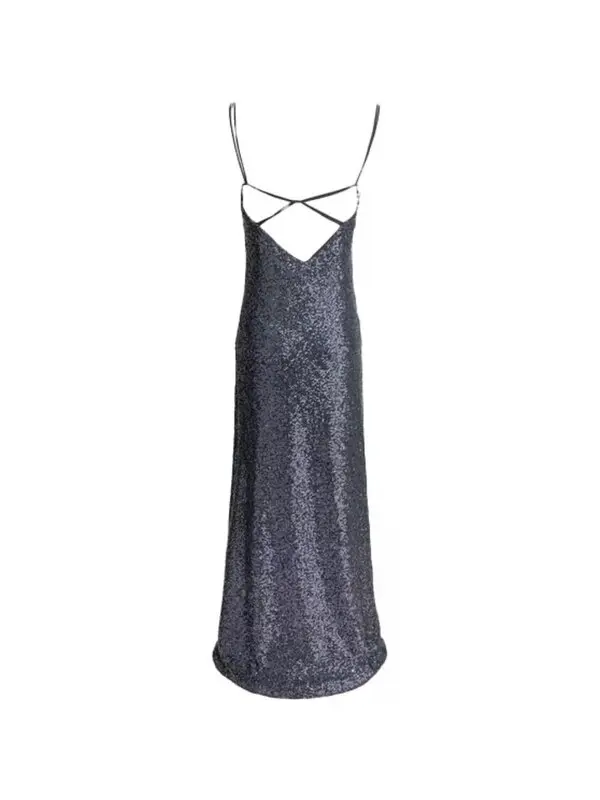 SEMPER Sequin V-neck Maxi Dress