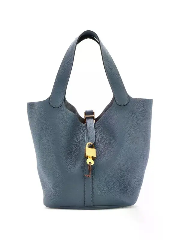 Hermès Picotin Lock Mm Bucket Bag - Blue