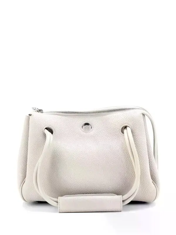 Loewe Madrid Leather Small Shoulder Bag - White