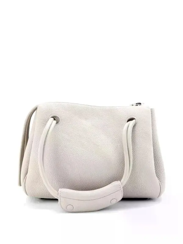 Loewe Madrid Leather Small Shoulder Bag - White