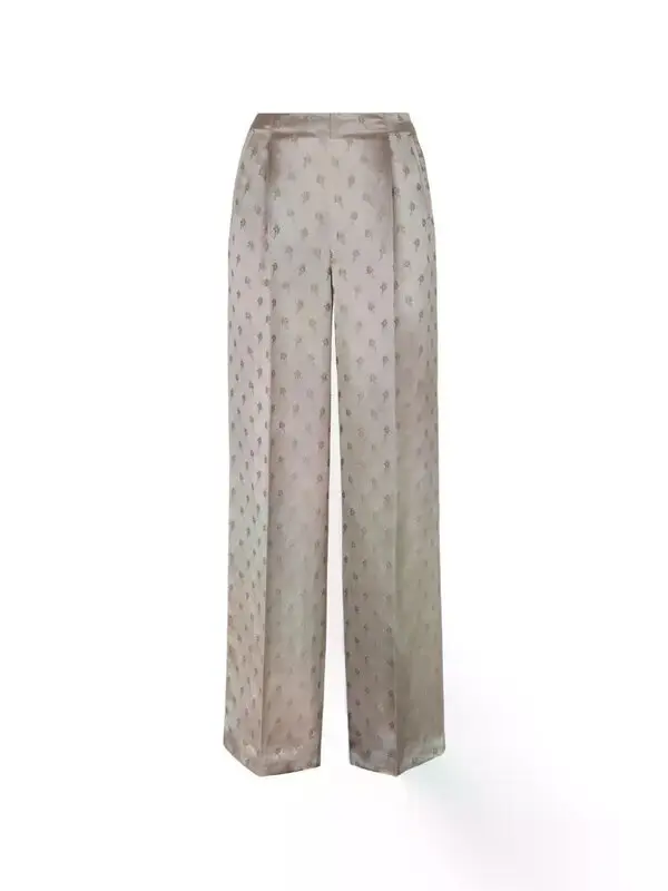 Fendi Floral Satin Trousers
