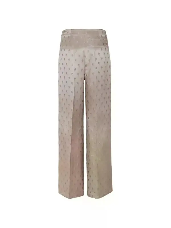 Fendi Floral Satin Trousers