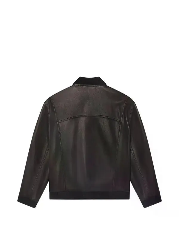 FRAME Leather Bomber Jacket