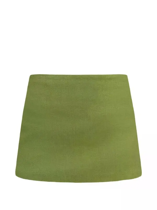 REFORMATION Mia Mini Skirt - Green