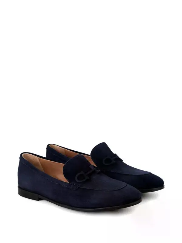 FERRAGAMO Gancini Loafers - Blue