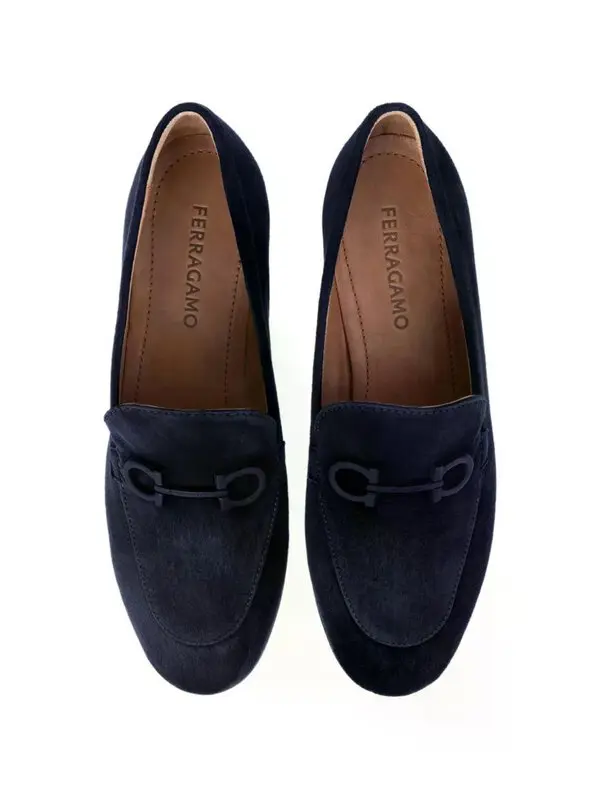 FERRAGAMO Gancini Loafers - Blue