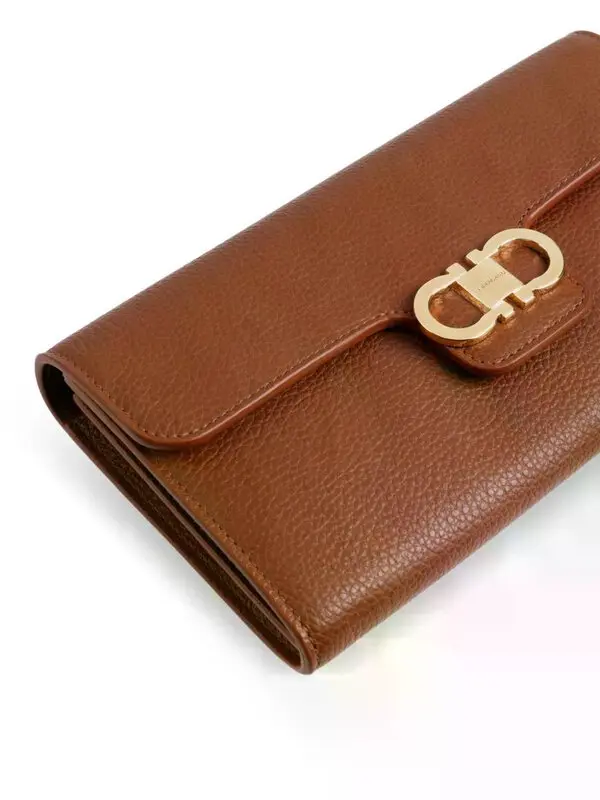 FERRAGAMO Gancini Wallet With Shoulder Strap