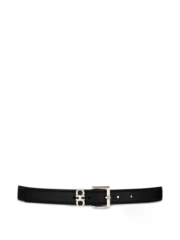 FERRAGAMO Fixed Belt With Golden Hardware