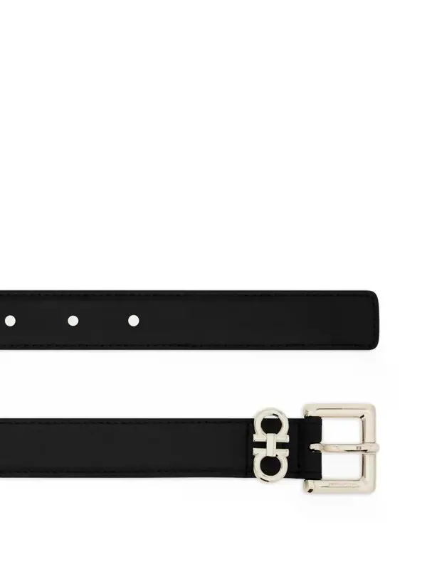 FERRAGAMO Fixed Belt With Golden Hardware