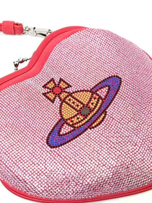 VIVIENNE WESTWOOD Belle Heart-frame Tote - Red