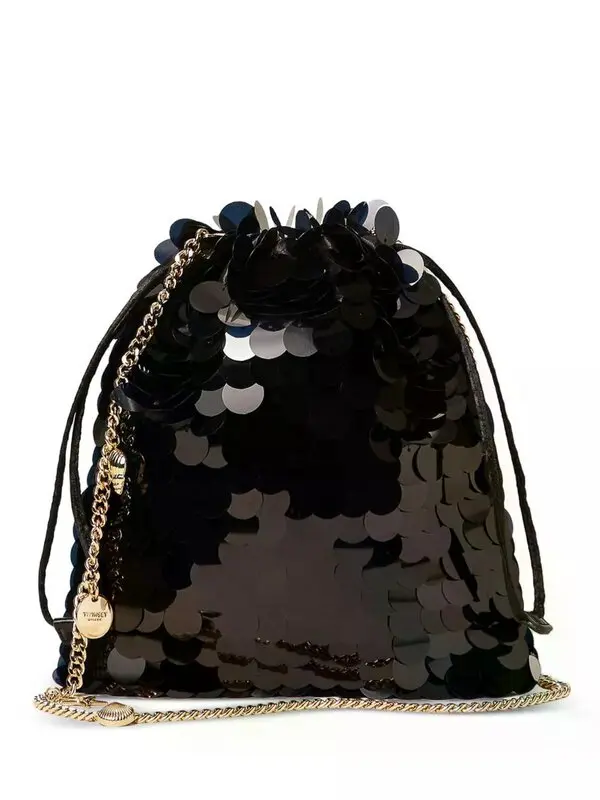 TWINSET Embellished Satin Pouch With Sequins