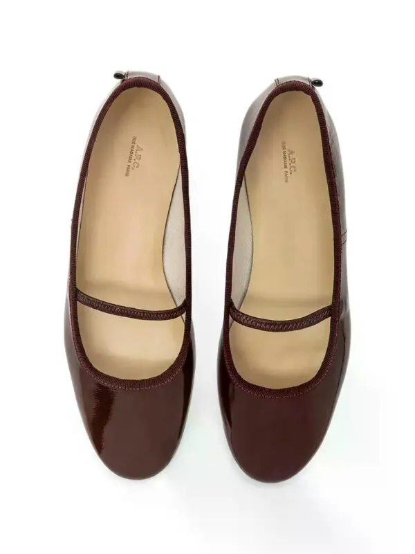 A.p.c. Swan Ballet Flats - Red