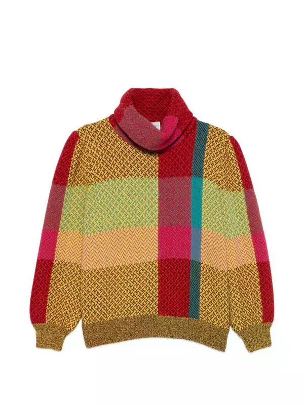 Valentino Garavani 1980s Roll-neck Wool Sweater - Yellow