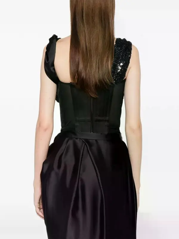 VIVIENNE WESTWOOD Knot Sequin-embellished Corset Top