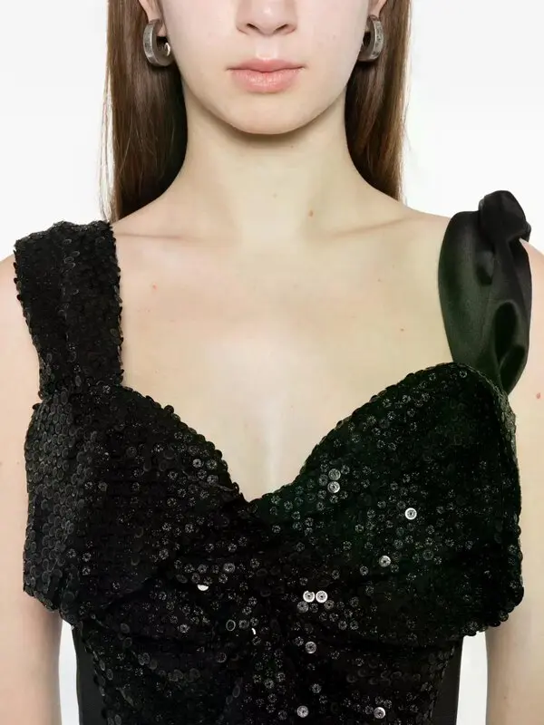 VIVIENNE WESTWOOD Knot Sequin-embellished Corset Top