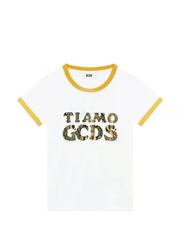 Gcds Logo-detail T-shirt - White