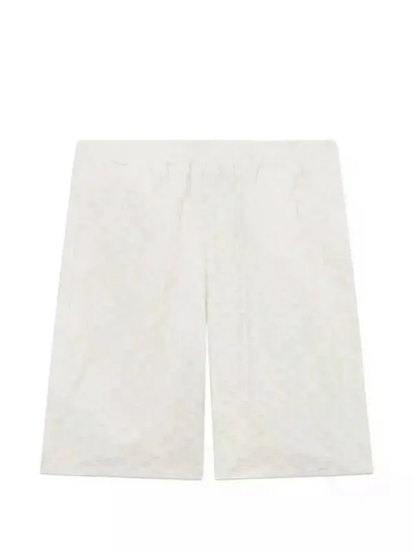 Gcds Monogram Patterned Shorts - White