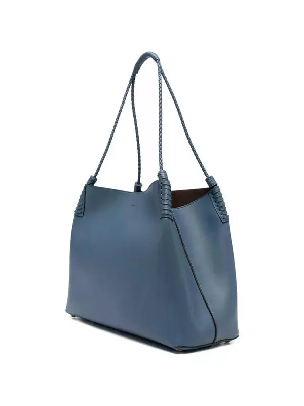 Etro Braided-handle Leather Tote Bag - Blue
