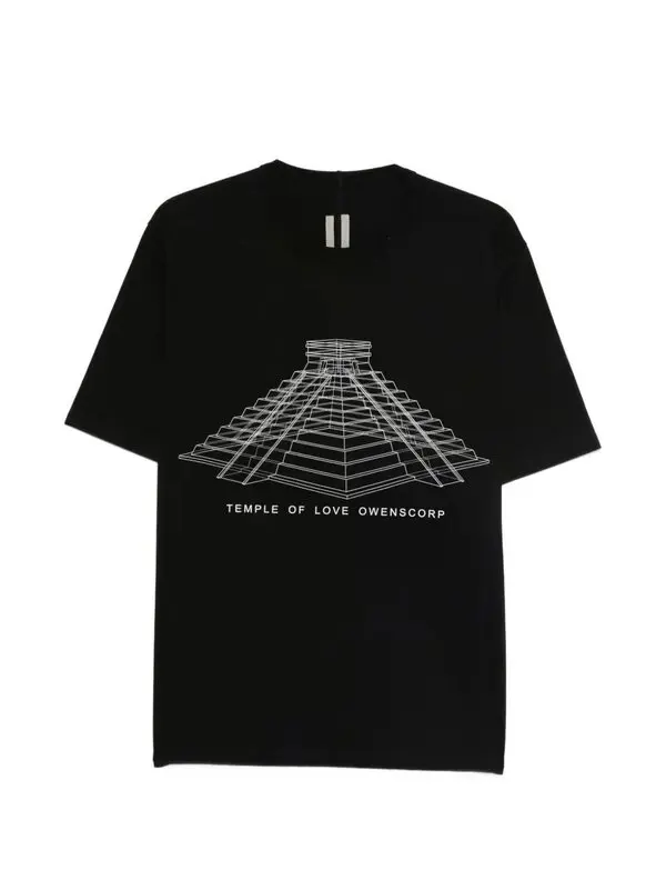 Rick Owens Graphic Print T-shirt - Black