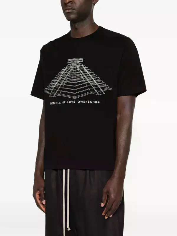 Rick Owens Graphic Print T-shirt - Black