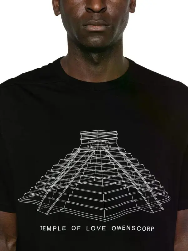 Rick Owens Graphic Print T-shirt - Black