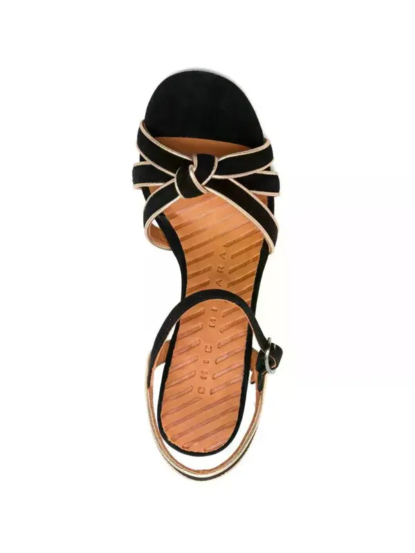 Chie Mihara Ballah Knot-detail Sandals - Black