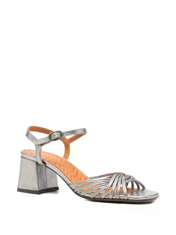 Chie Mihara Leske Block-heel Sandals - Silver
