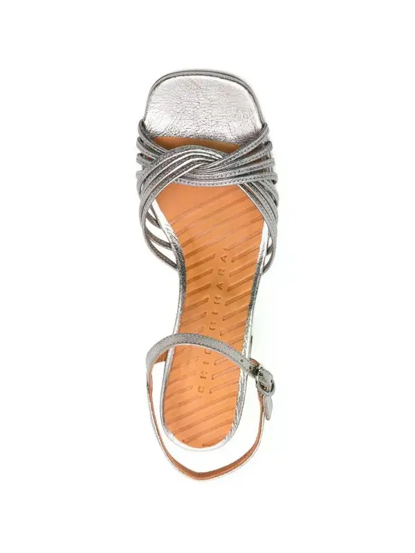 Chie Mihara Leske Block-heel Sandals - Silver