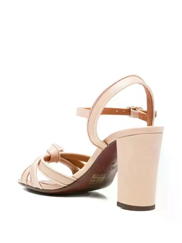 Chie Mihara Ballah Knotted Leather Sandals - Neutrals
