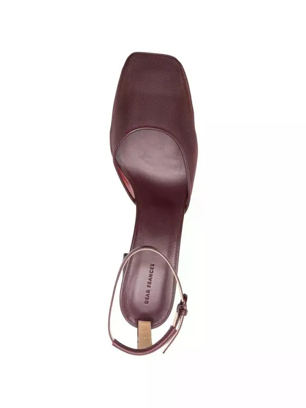 Dear Frances Felice Square Toe Ankle Strap Pumps