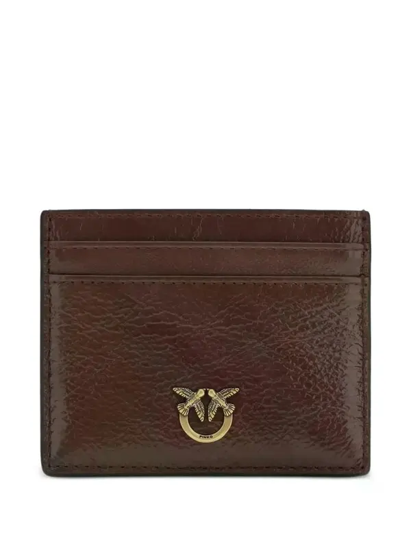 Pinko Logo-plaque Card Holder - Brown