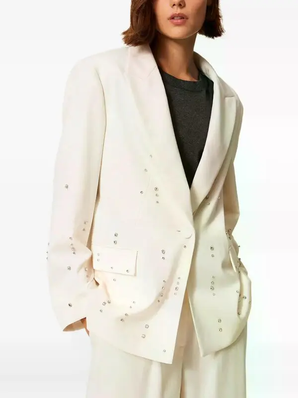 TWINSET Crystal-embellished Blazer