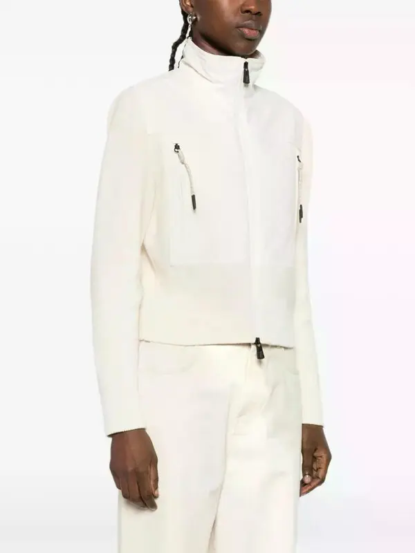 Moncler Zip-up Cardigan - Neutrals