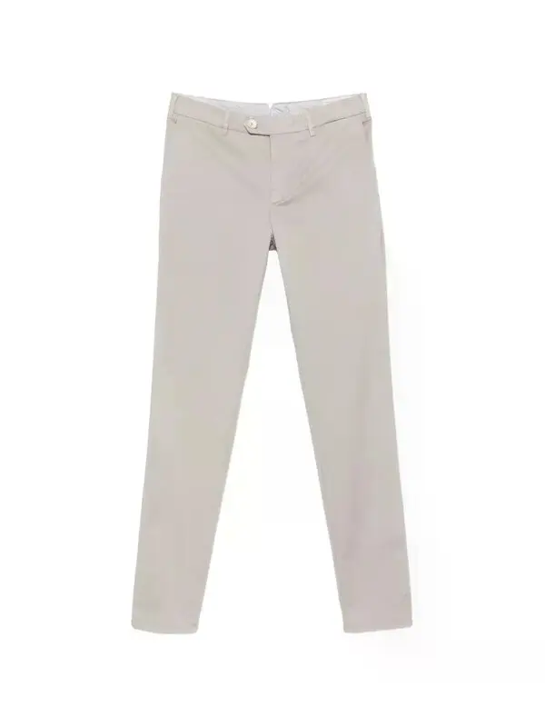 Brunello Cucinelli Button Presed-crease Trousers - Grey