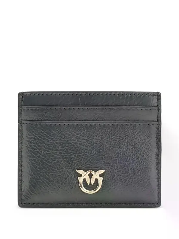 Pinko Logo-appliqué Card Holder - Grey
