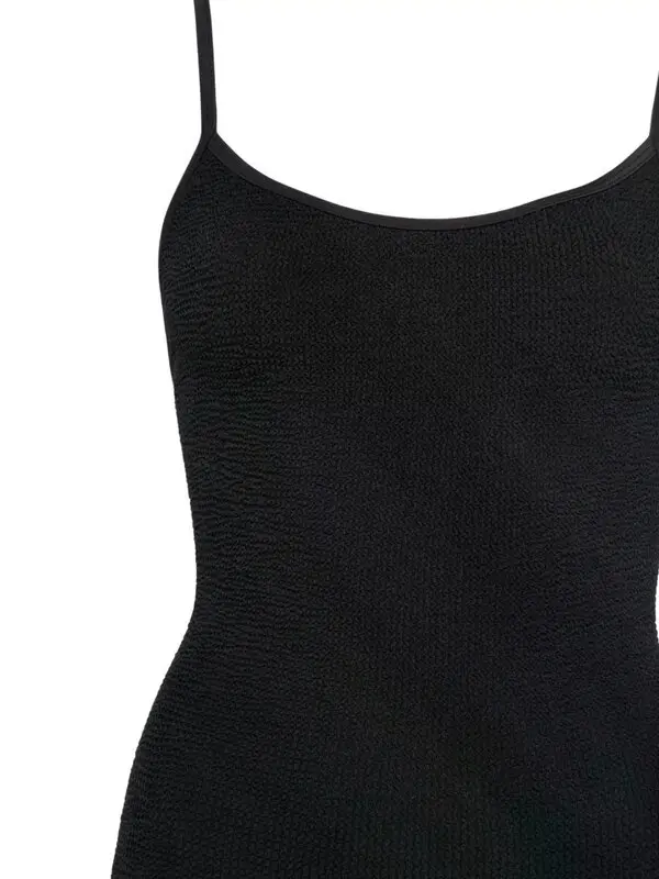 Hunza G Pamela Romper Spaghetti Strap Swimsuit