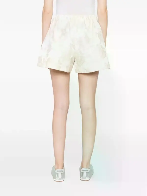 Simone Rocha Elasticated Rose Shorts