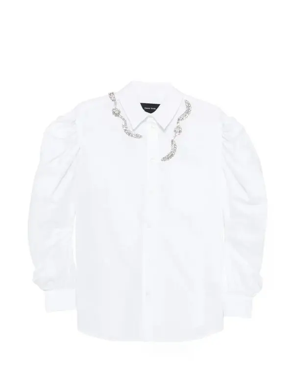 Simone Rocha Draped Sleeve Shirt - White